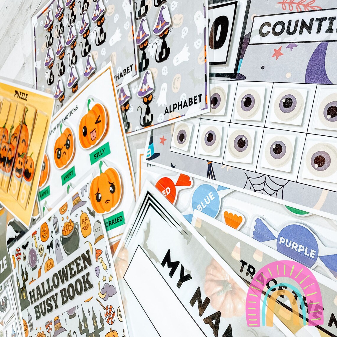 Halloween Toddler Busy Book Printable Busy Book Toddler - Etsy