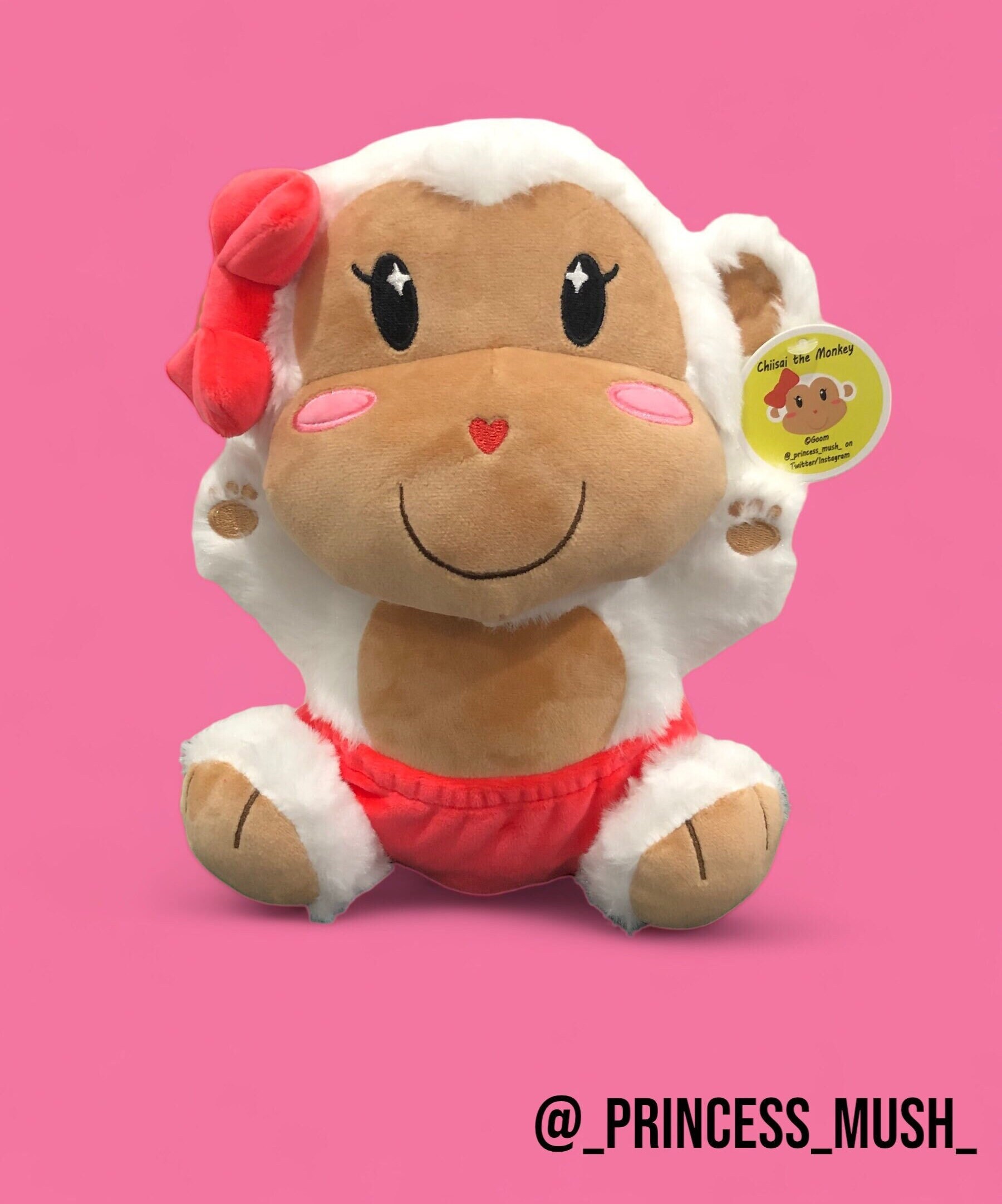 Chiisai the Cute Kawaii 9-inch Baby Monkey Plush Stuffed Animal - Etsy