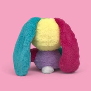 Kandi the Colorful Colorblock Rainbow Bunny Rabbit Plushie Stuffed ...