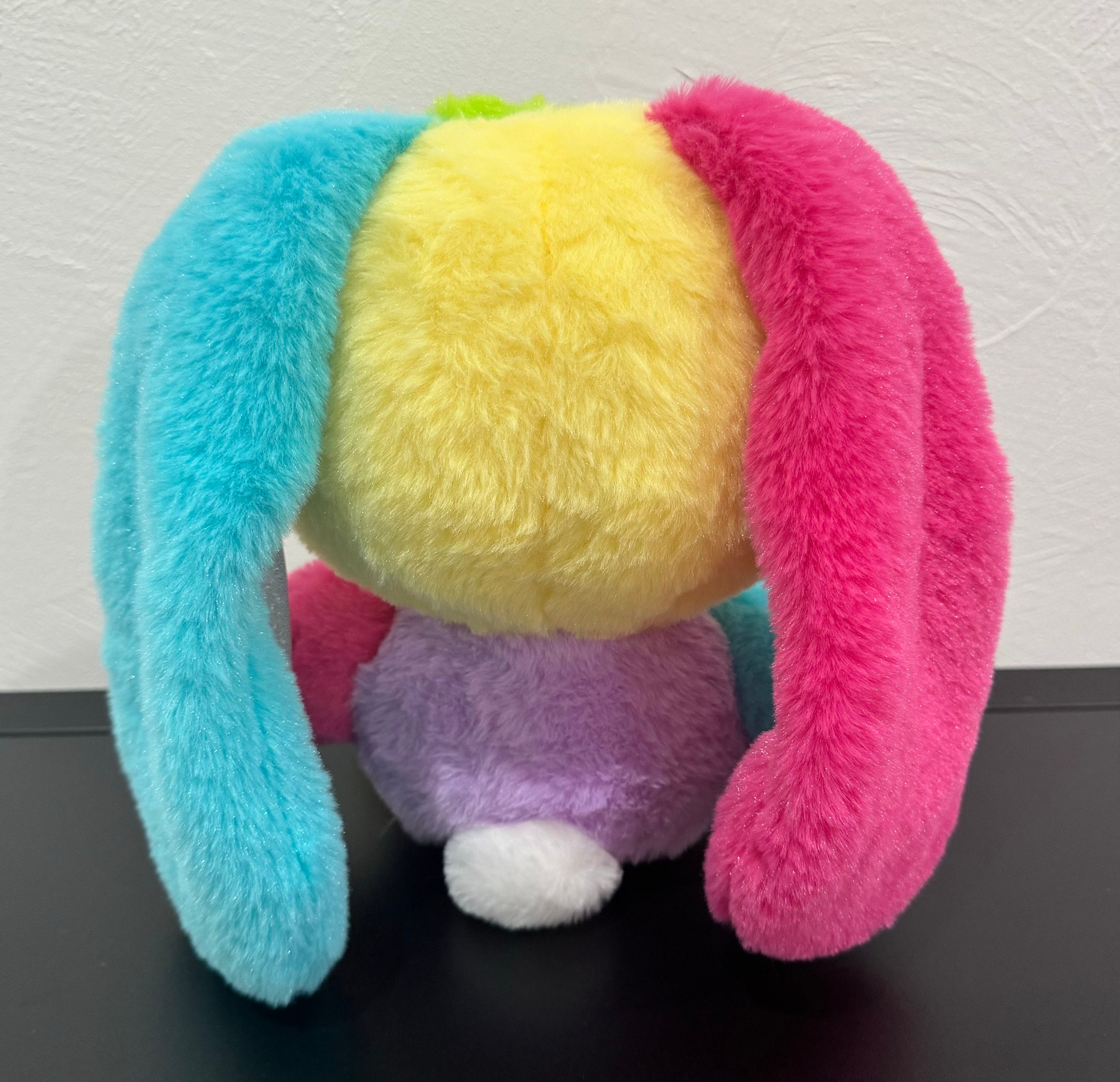 Kandi the Colorful Colorblock Rainbow Bunny Rabbit Plushie Stuffed ...