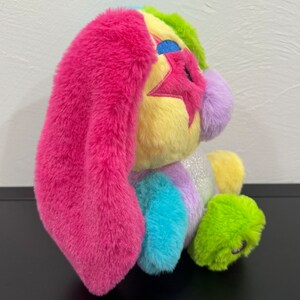 Kandi the Colorful Colorblock Rainbow Bunny Rabbit Plushie Stuffed ...