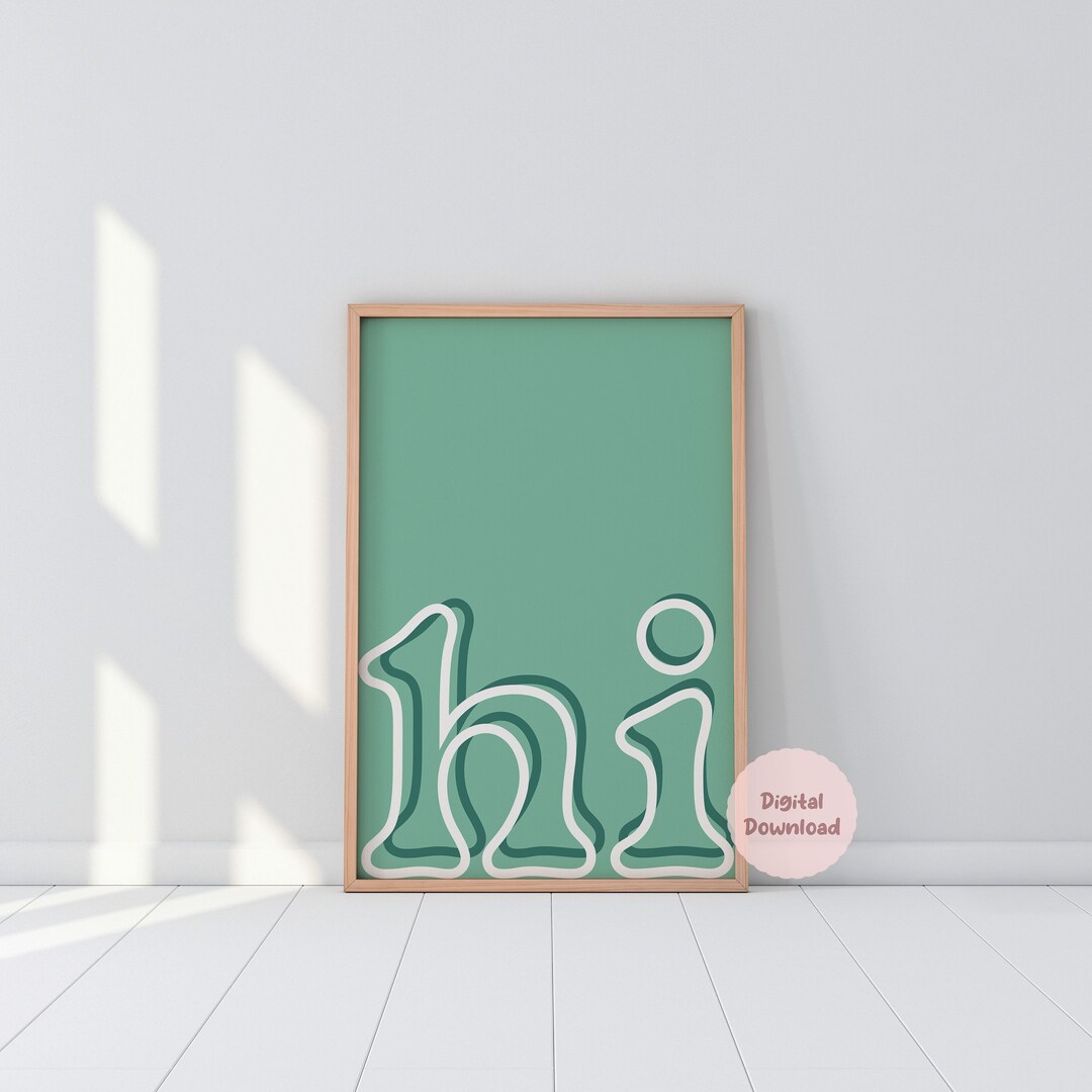 Hi Printable, Entrance Wall Decor, Hall Wall Art, Home Entrance Print ...