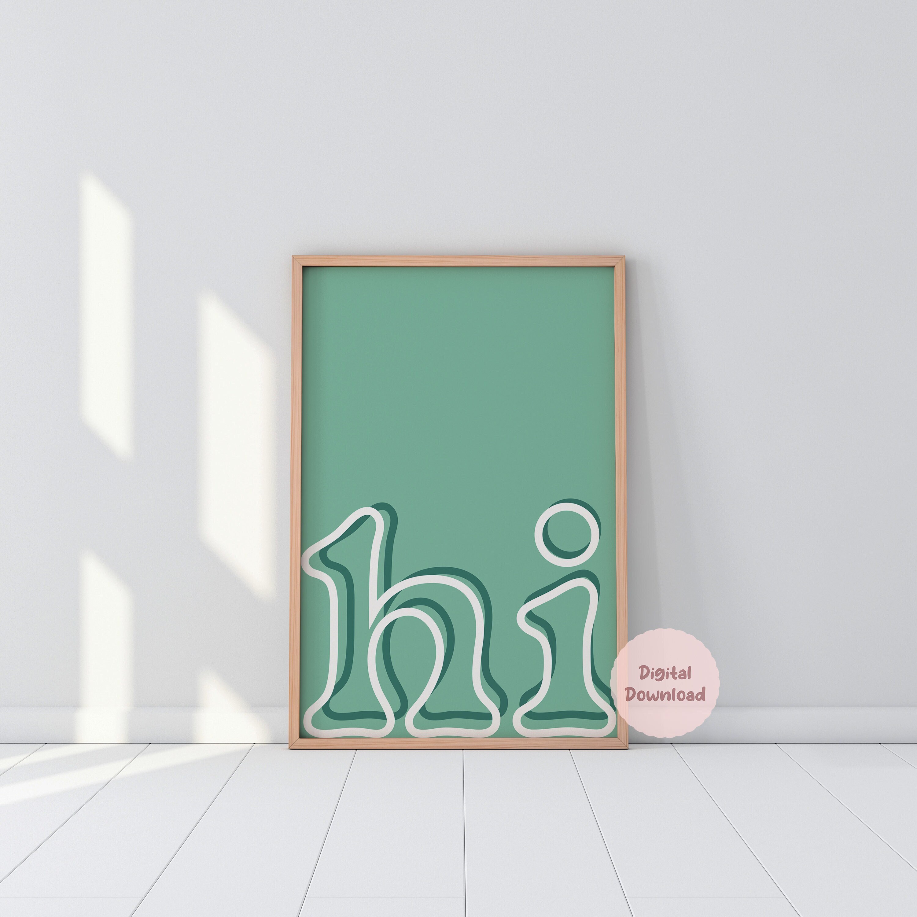 Hi Printable, Entrance Wall Decor, Hall Wall Art, Home Entrance Print ...