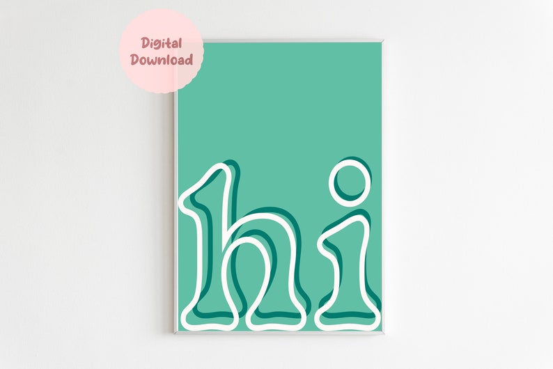 Hi Printable, Entrance Wall Decor, Hall Wall Art, Home Entrance Print ...