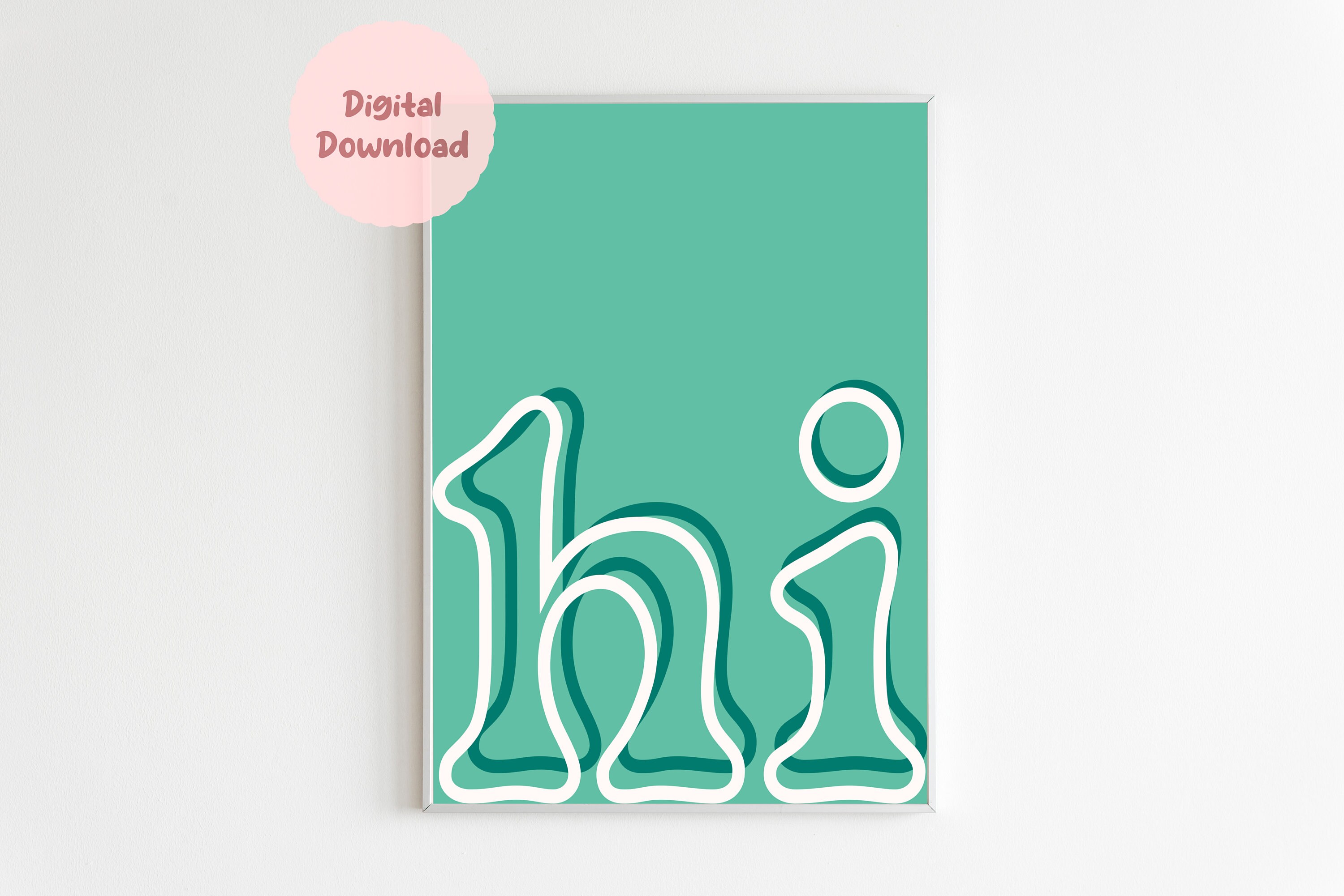 Hi Printable, Entrance Wall Decor, Hall Wall Art, Home Entrance Print ...