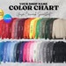 Gildan 18000 G180 Color Chart | Editable Color Chart | G180 Mockup ...