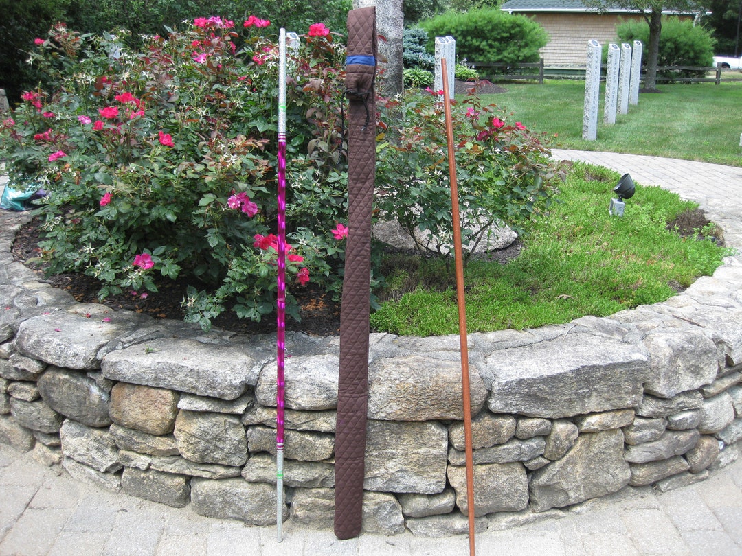 Bo Staff Case - Black W/ Blue Strip - Etsy