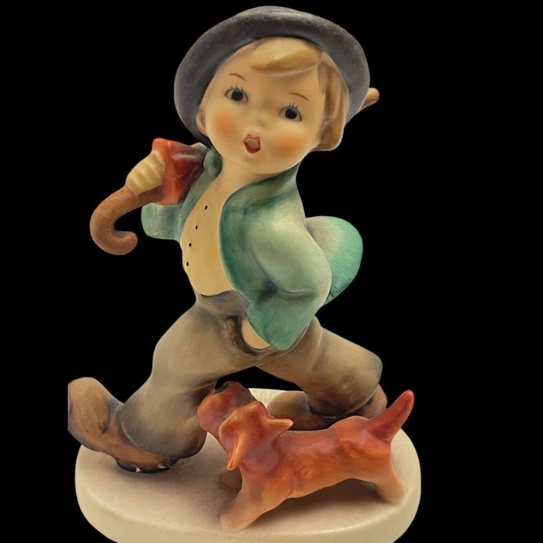 Hummel Figure 5 Walking Boy With Dog - Etsy