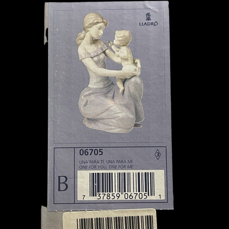 LLADRO Figurine Porcelain One for You One for Me Mother Kneeling Child ...