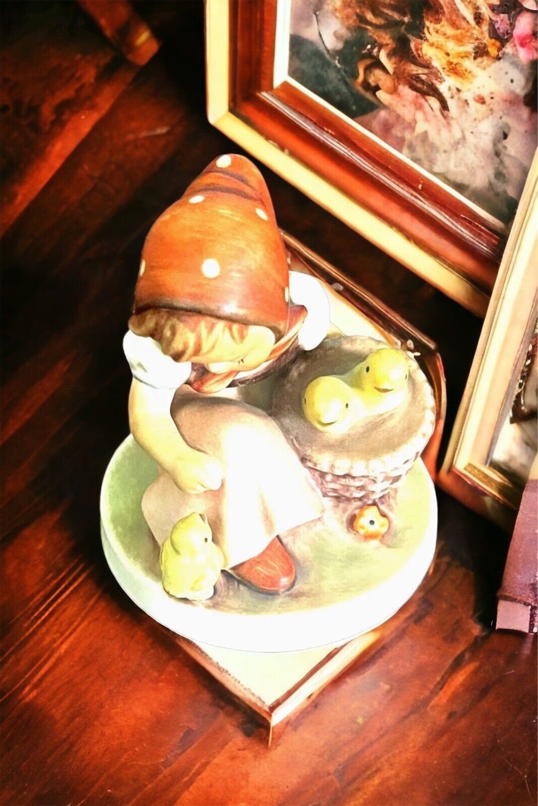 Vintage Hummel Goebel Chick Girl With Basket Figurine TMK-3 Stylized ...