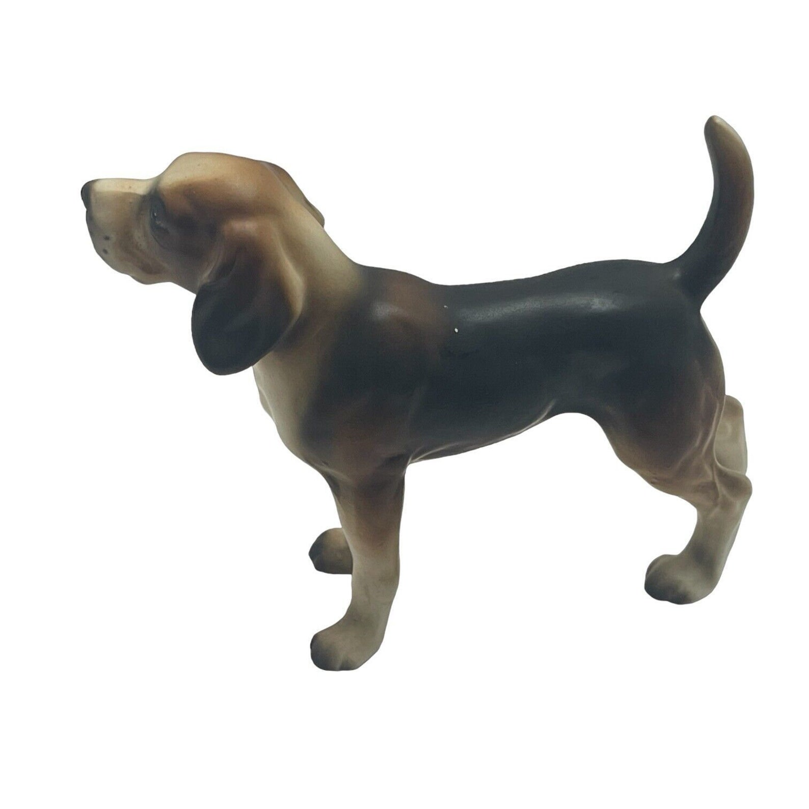 Porcelain Beagle Dog Figurine Vintage Numbered Japanese Canine Cute ...
