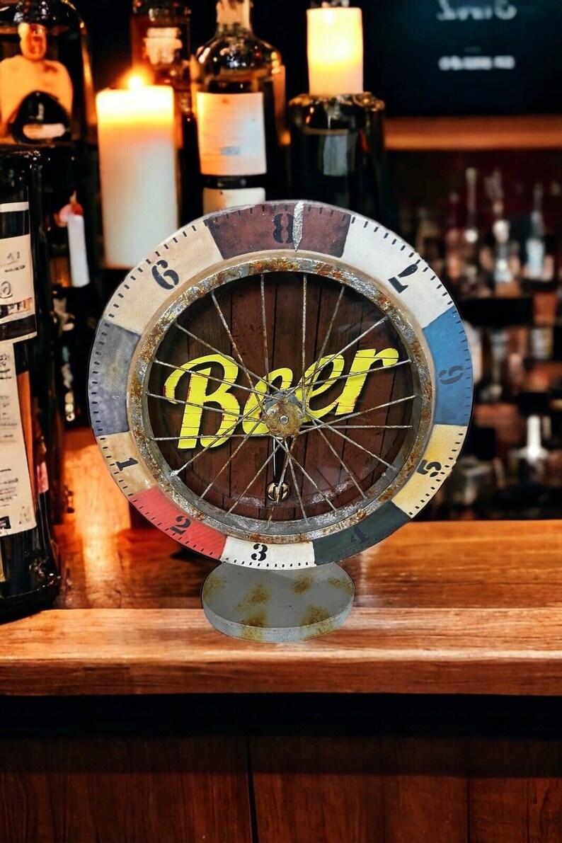 Design Beer Toscano Carnival Game Wheel of Chance Metal Sculpture 16"h ...