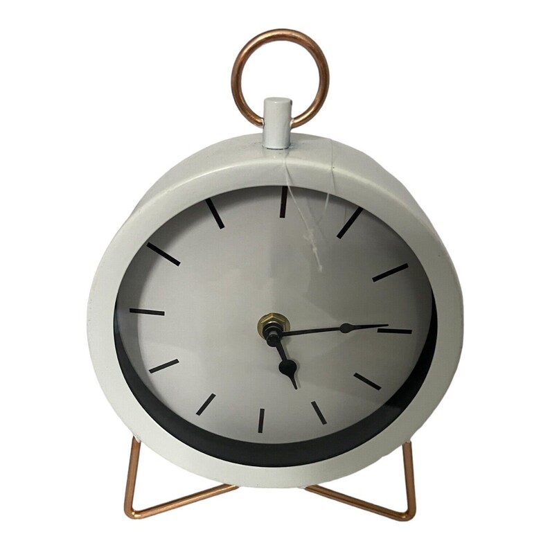 Retro Desk Clock, WHITE - Etsy
