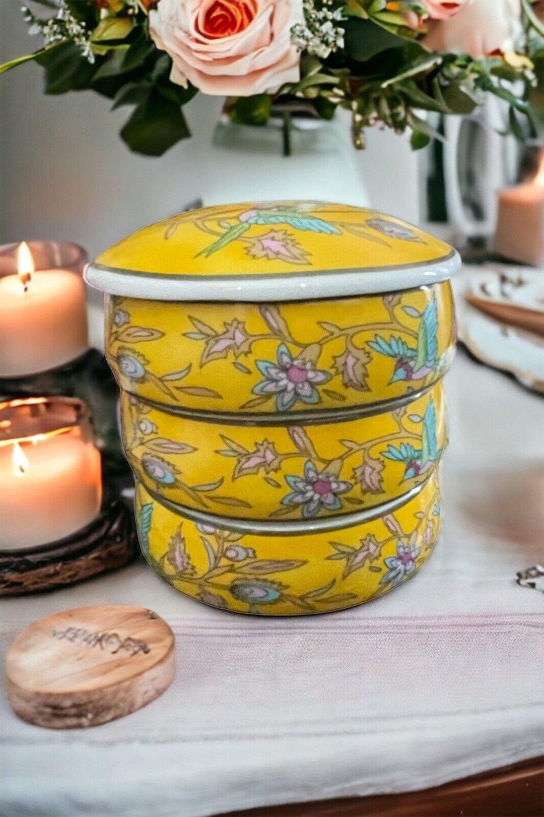 Vintage Japan Stacking Bowl/bento Set - Etsy