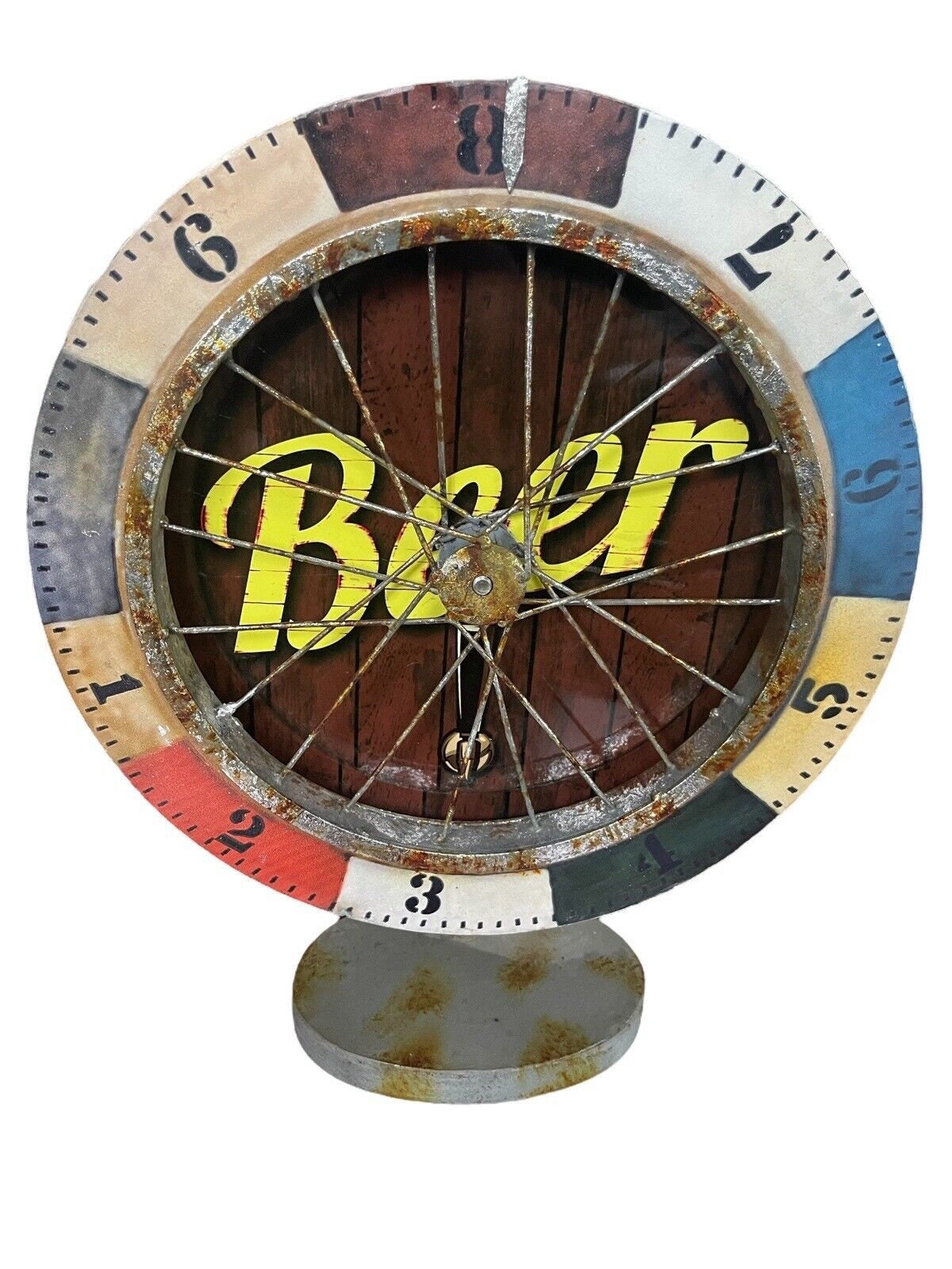 Design Beer Toscano Carnival Game Wheel of Chance Metal Sculpture 16"h ...