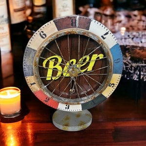 Design Beer Toscano Carnival Game Wheel of Chance Metal Sculpture 16"h ...