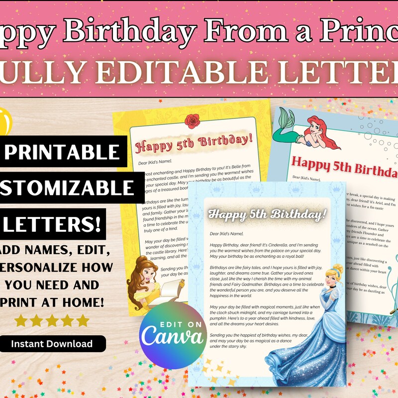 Princess Letter Wall - Etsy