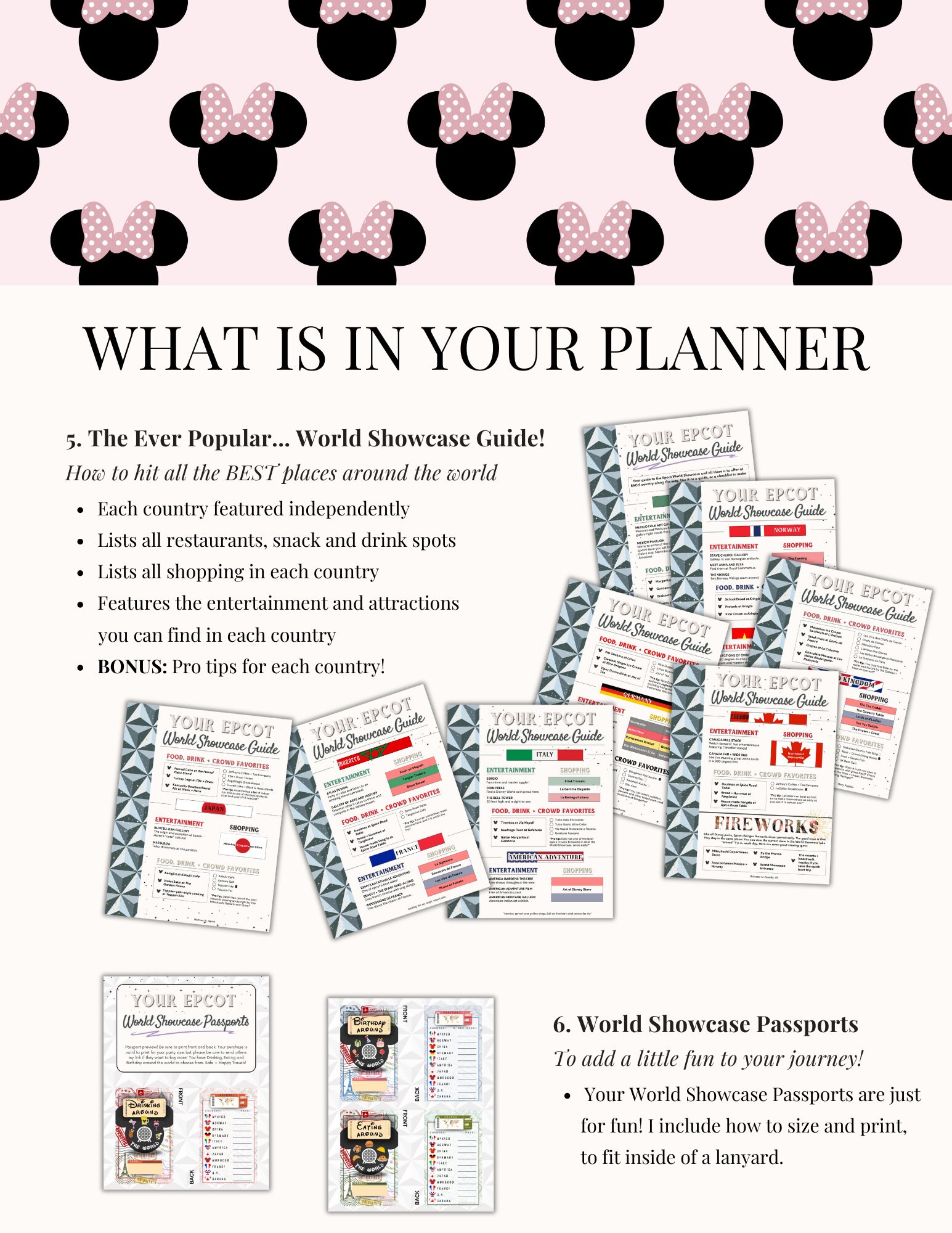 WDW 2024 Trip Planner Bundle UPDATED 75 Printable Pages Daily & Weekly ...