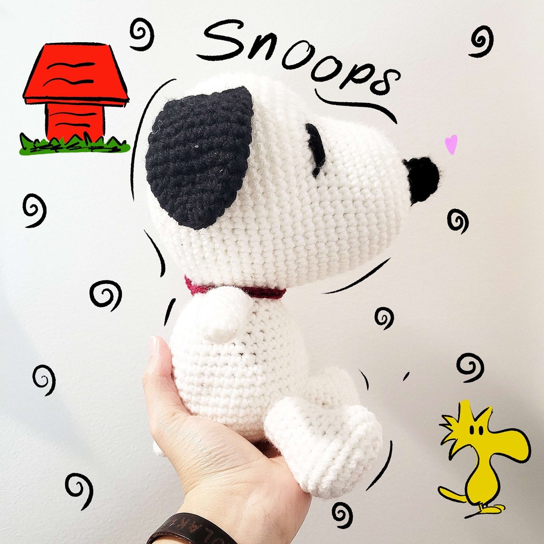 Crocheted Snoopy Plush - Etsy