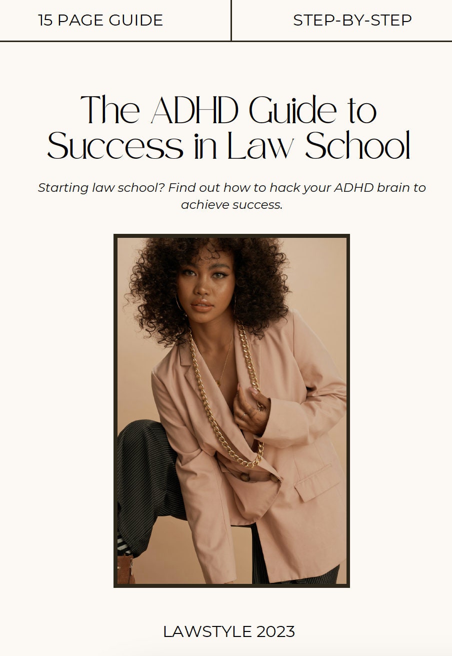 The ADHD Guide to Success in Law School - Etsy