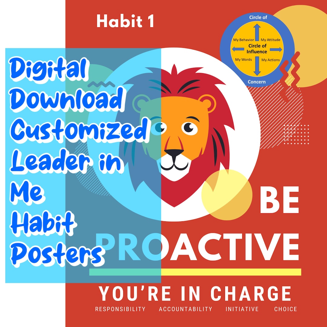 Custom Leader in Me 7 Habit Posters - Etsy