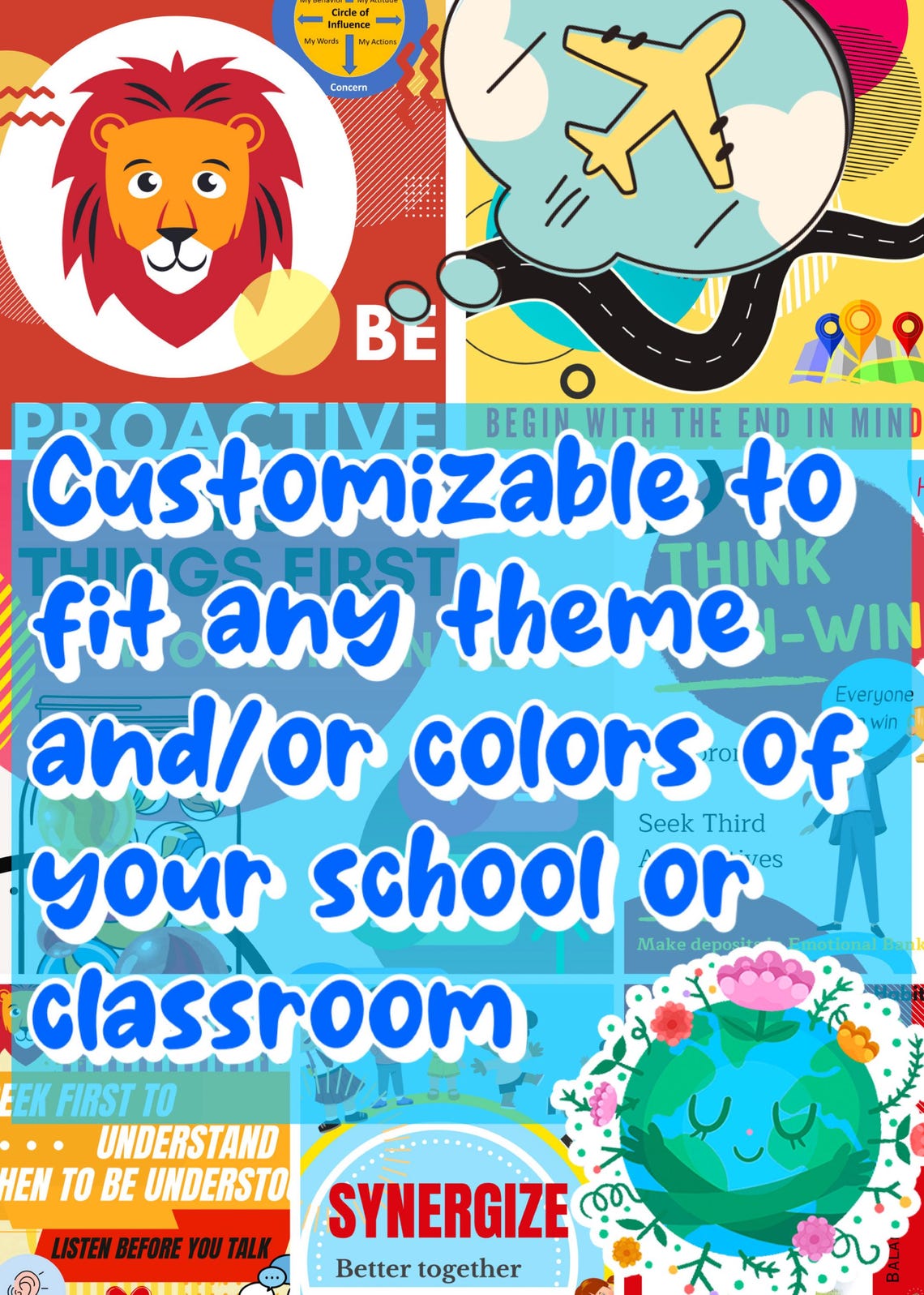 Custom Leader in Me 7 Habit Posters - Etsy