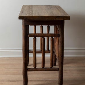 Vintage Hickory Wood Adirondack Desk / Console Table - Etsy