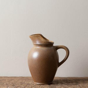 Vintage French Stoneware Wide Neck Pitcher - Etsy