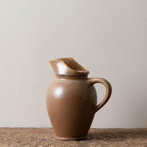 Vintage French Stoneware Wide Neck Pitcher - Etsy