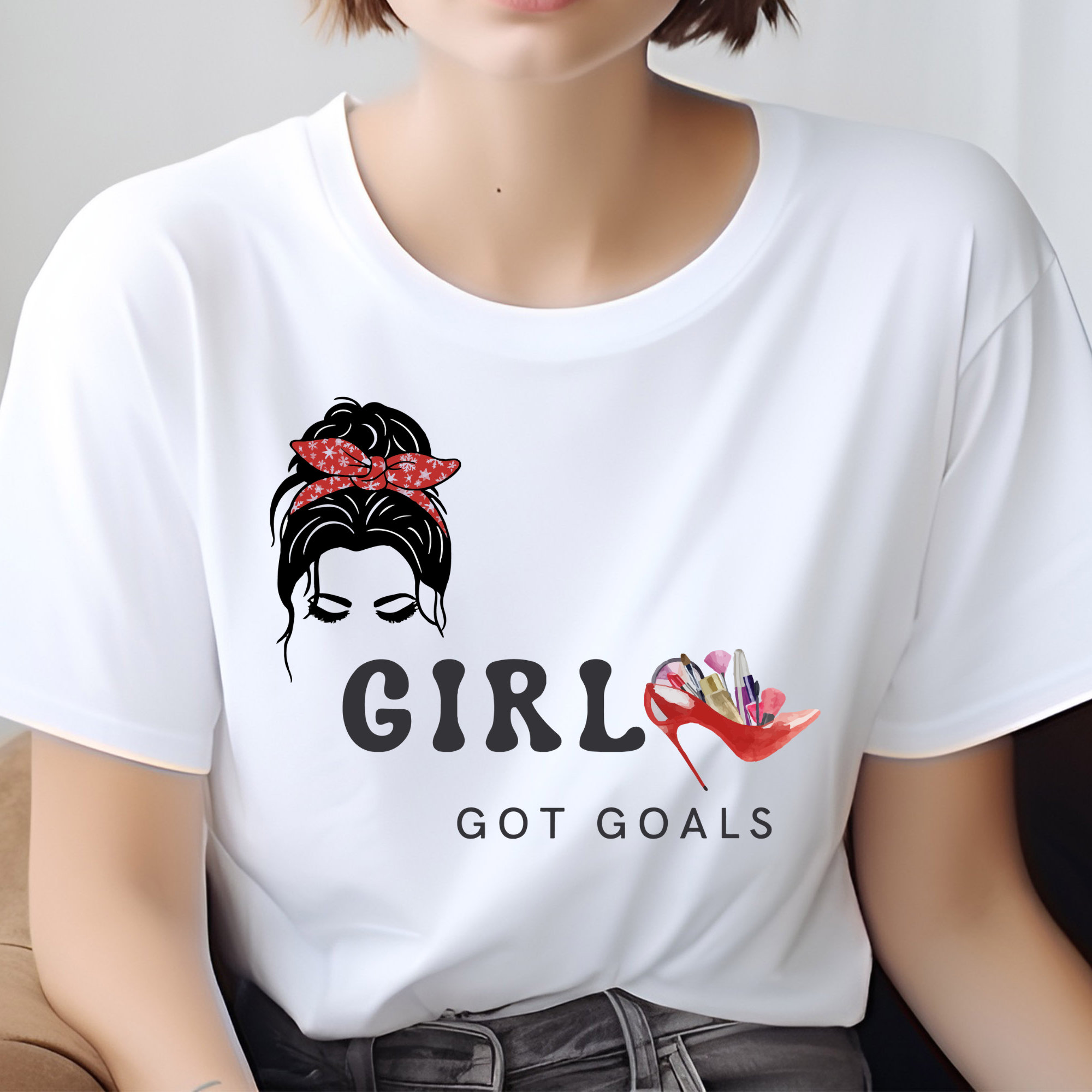 Girl Got Goal Svg and Png, Empowering Quote for Ambitious Women Digital ...