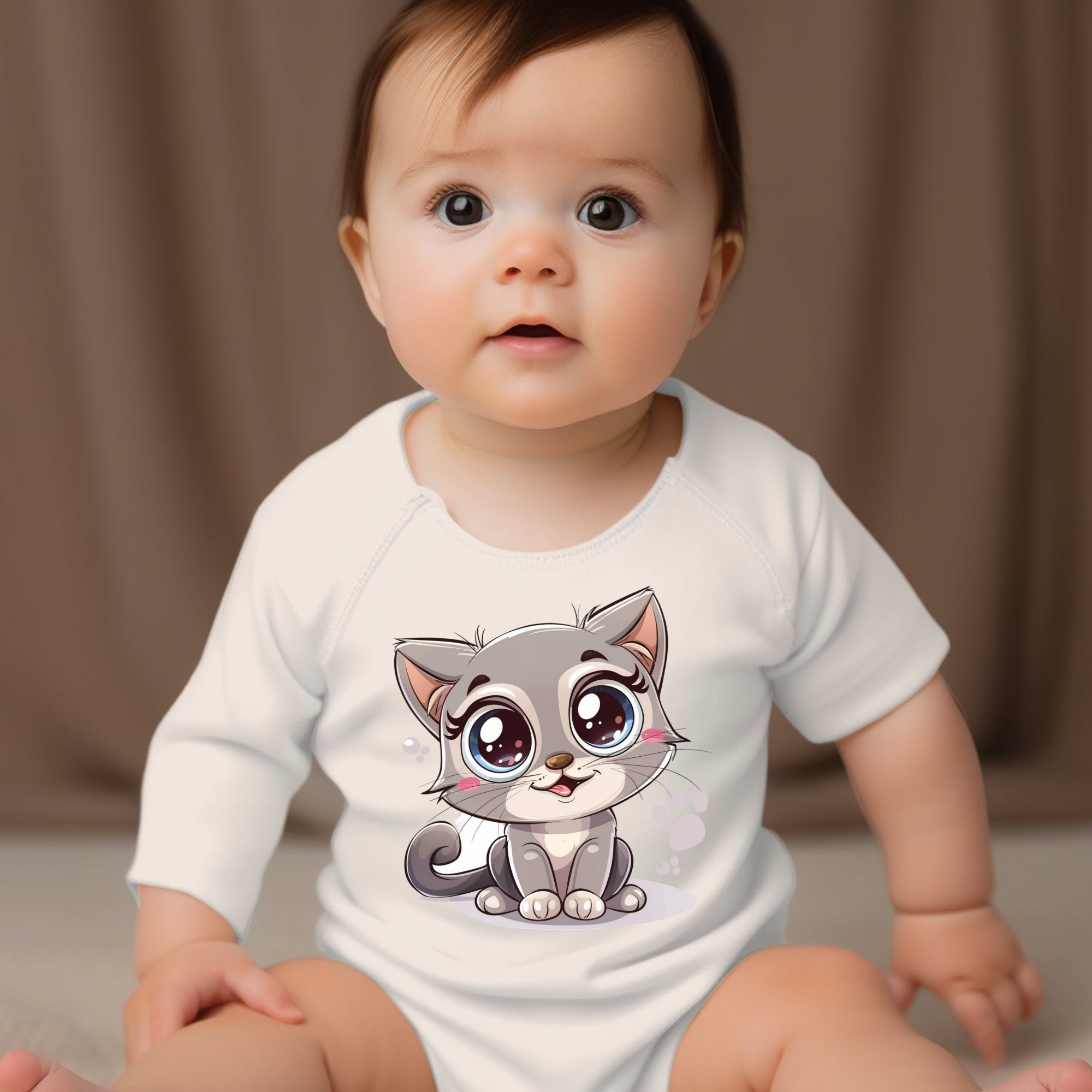 Cute Kitten Clipart, Kawaii Cat Clipart, Cat Kitten Illustrations ...