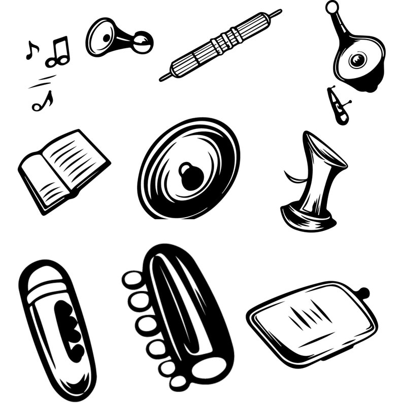Music Instruments Svg Bundle, Guitar Svg, Music Instrument Vector Music ...