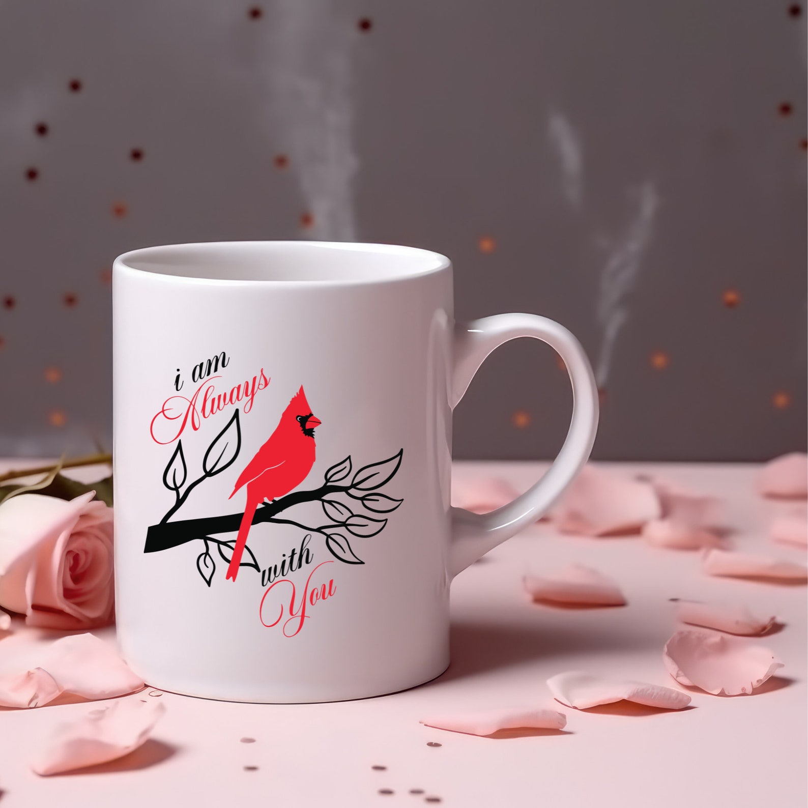 Cardinal Memorial SVG and PNG Bundle, Sympathy Remembrance Clipart, Red ...