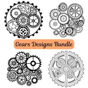 Gear Svg, Gears Svg Bundle, Cogs and Gears Svg, Gear Cogs Dxf ...