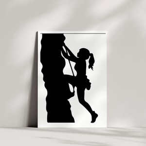Climbing Girl Svg Bundle, Mountaineer Svg, Climbing Shirt Svg File ...