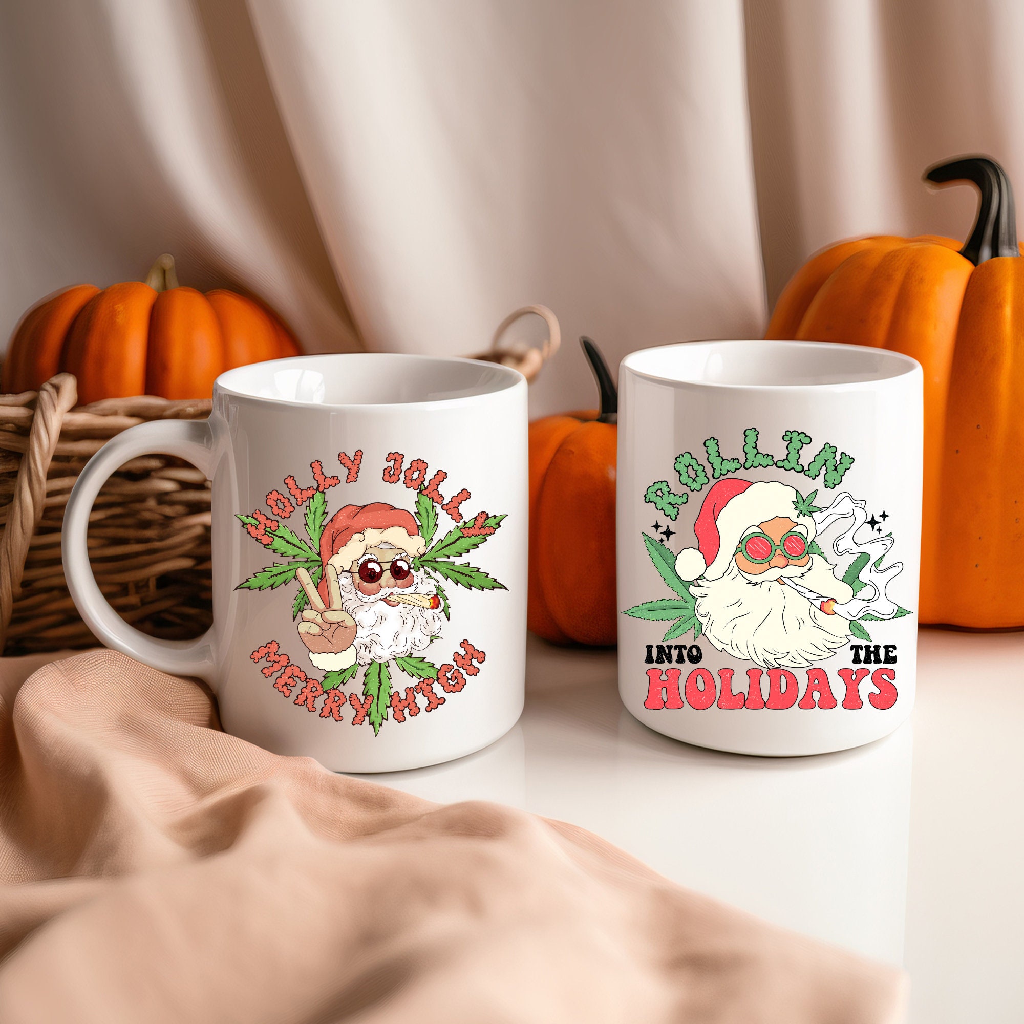 Weed Christmas Bundle Png, Funny Santa Png, Retro Christmas Bundle ...