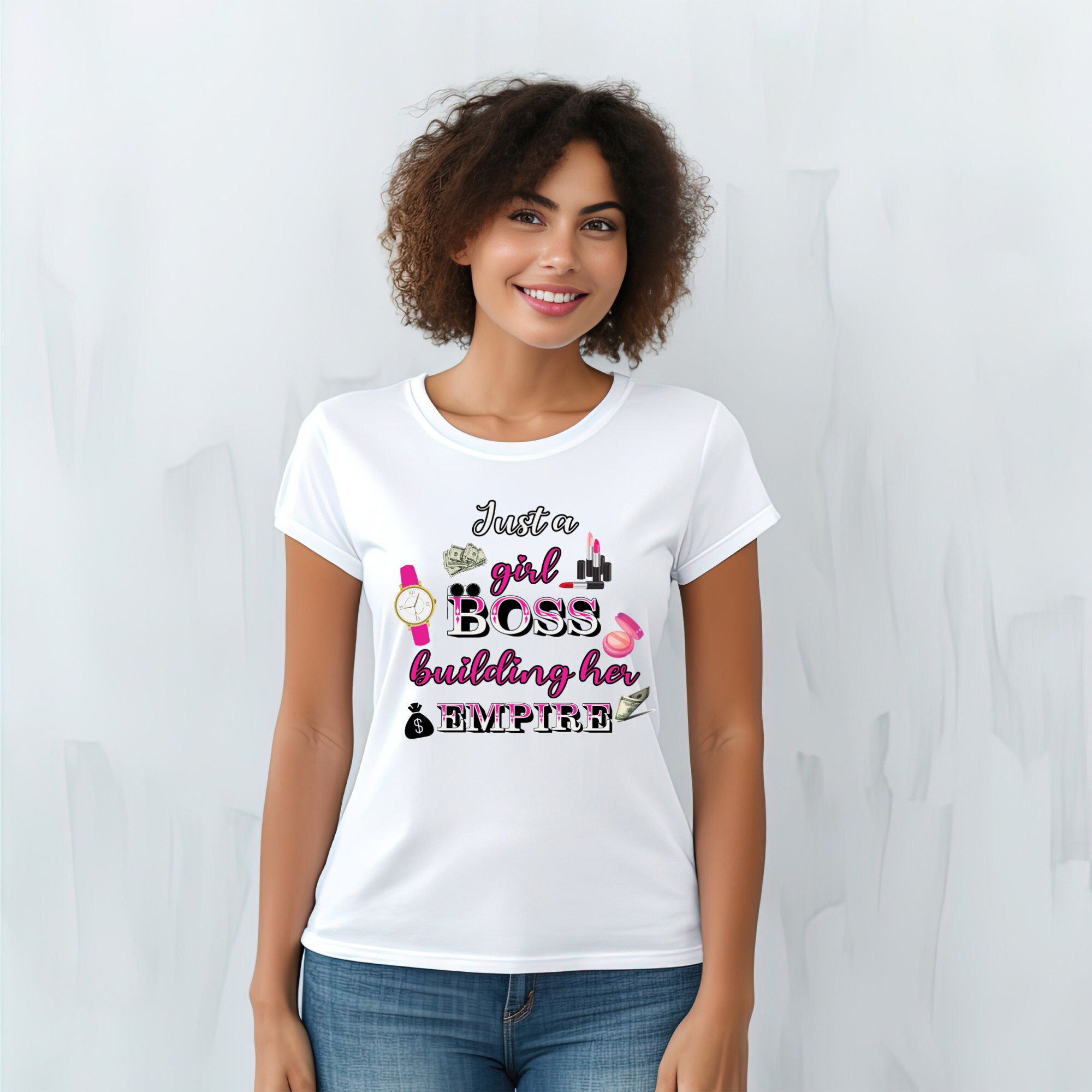 Just a Girl Boss Building Her Empire Svg Png, Girl Boss Svg, Empowered ...