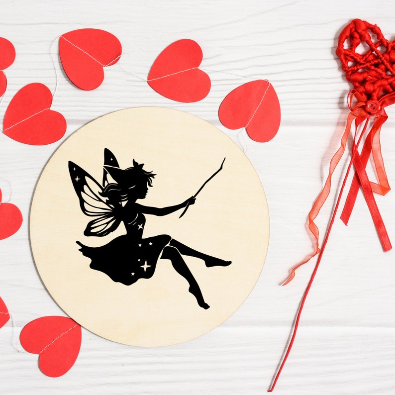 Silueta hada svg, niña hada svg, hada svg paquete, princesa svg, hada ...