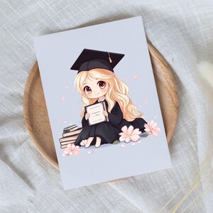 Watercolor Graduation Kids Clipart Bundle - Diploma, Hat, Design ...