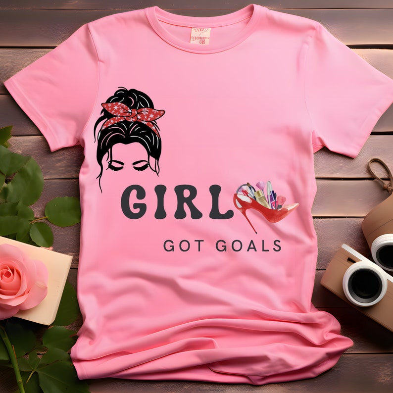 Girl Got Goal Svg and Png, Empowering Quote for Ambitious Women Digital ...