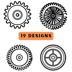 Gear Svg, Gears Svg Bundle, Cogs and Gears Svg, Gear Cogs Dxf ...