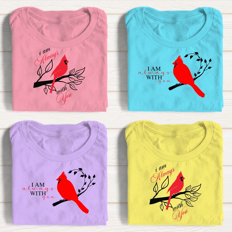 Cardinal Memorial SVG and PNG Bundle, Sympathy Remembrance Clipart, Red ...