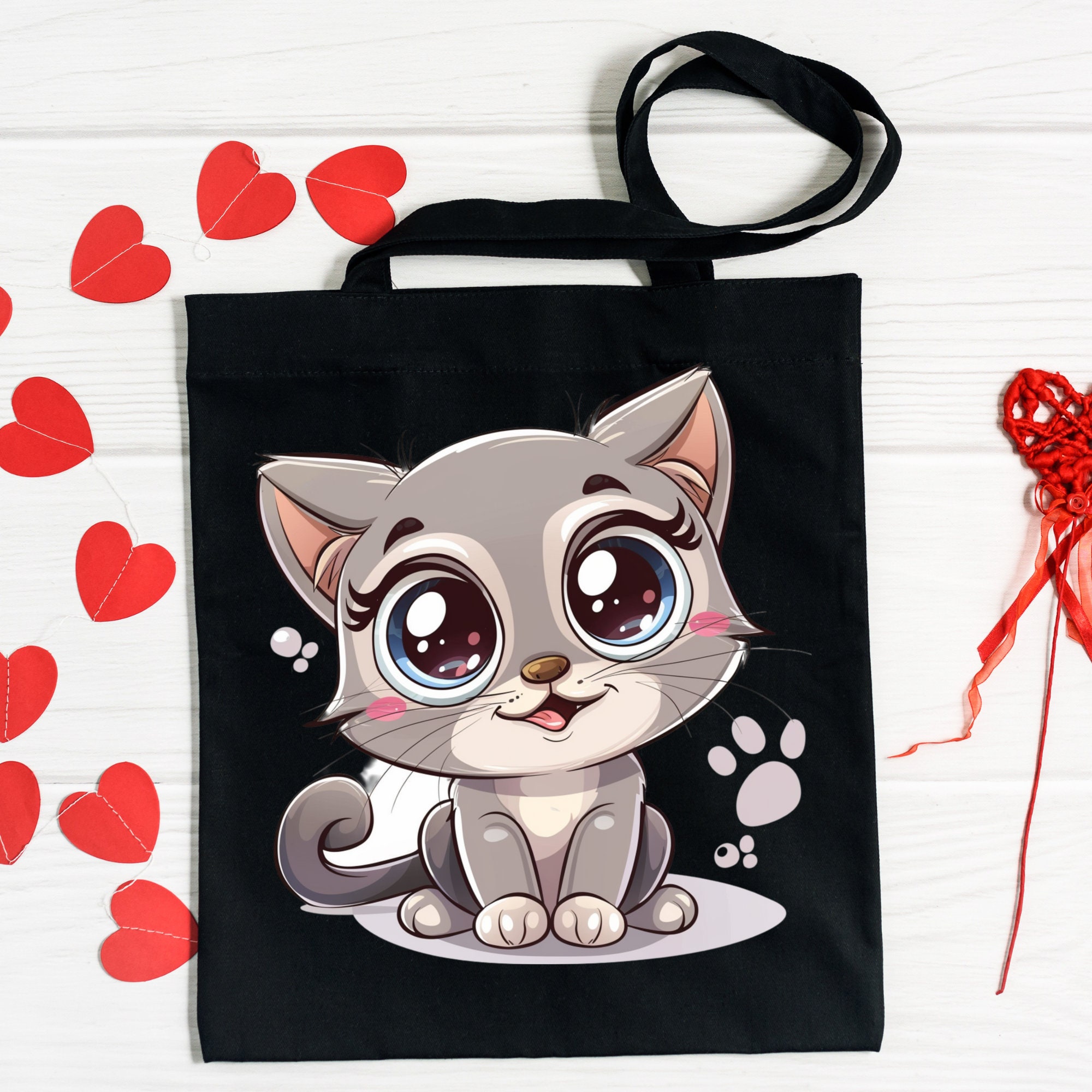 Cute Kitten Clipart, Kawaii Cat Clipart, Cat Kitten Illustrations ...