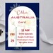 Editable Australia Day Invitation Template, Printable Australia Day ...