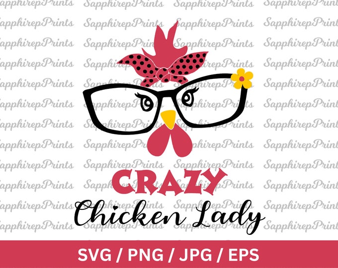 Funny Chicken PNG | Don't Mess With the Crazy Chicken Lady Sublimation ...