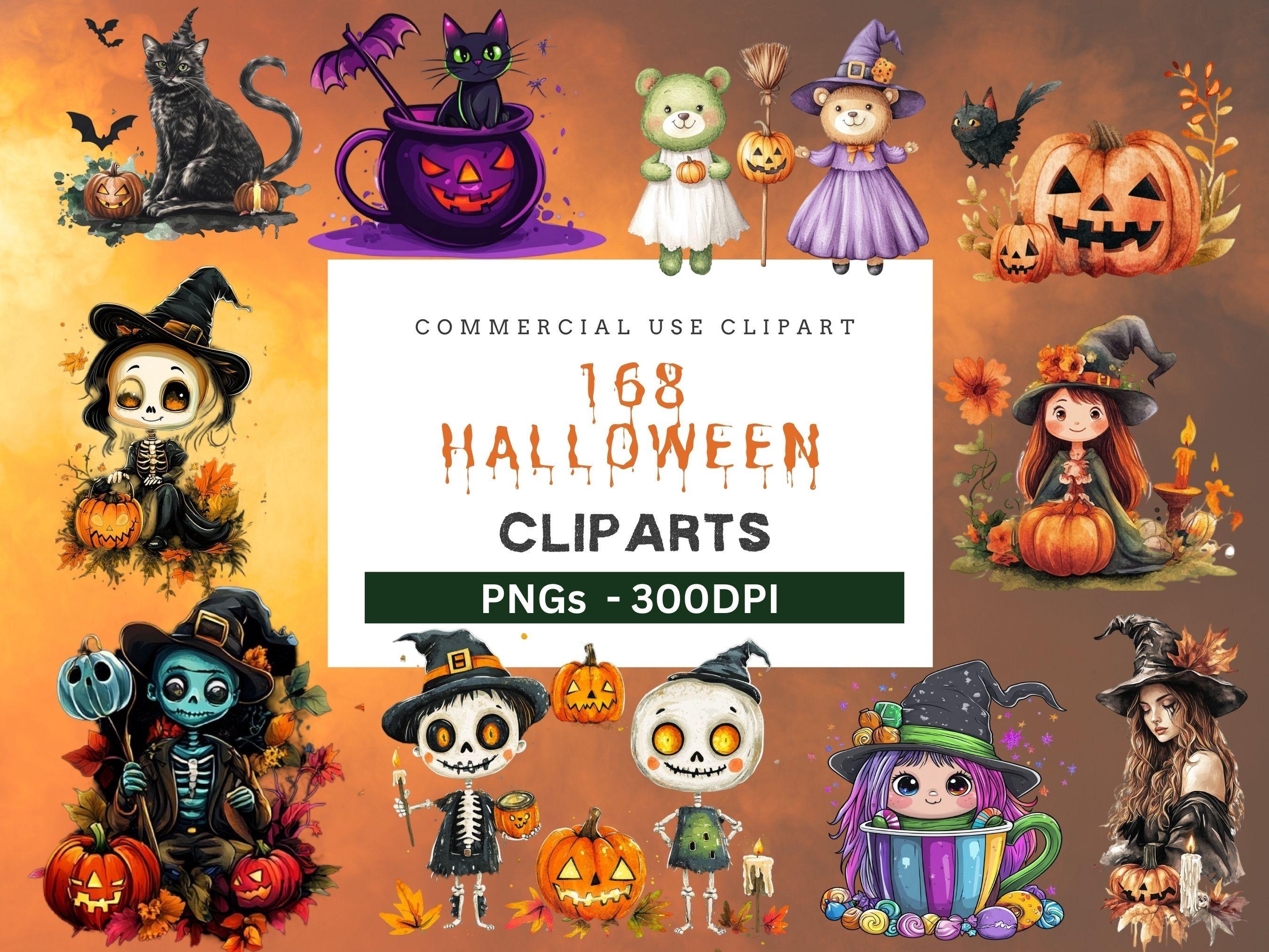 Halloween Clipart Mega Bundle, Pumpkins Clipart, Cocoa Gnomes Clipart ...