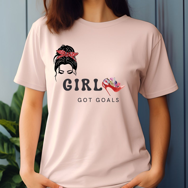 Girl Got Goal Svg and Png, Empowering Quote for Ambitious Women Digital ...