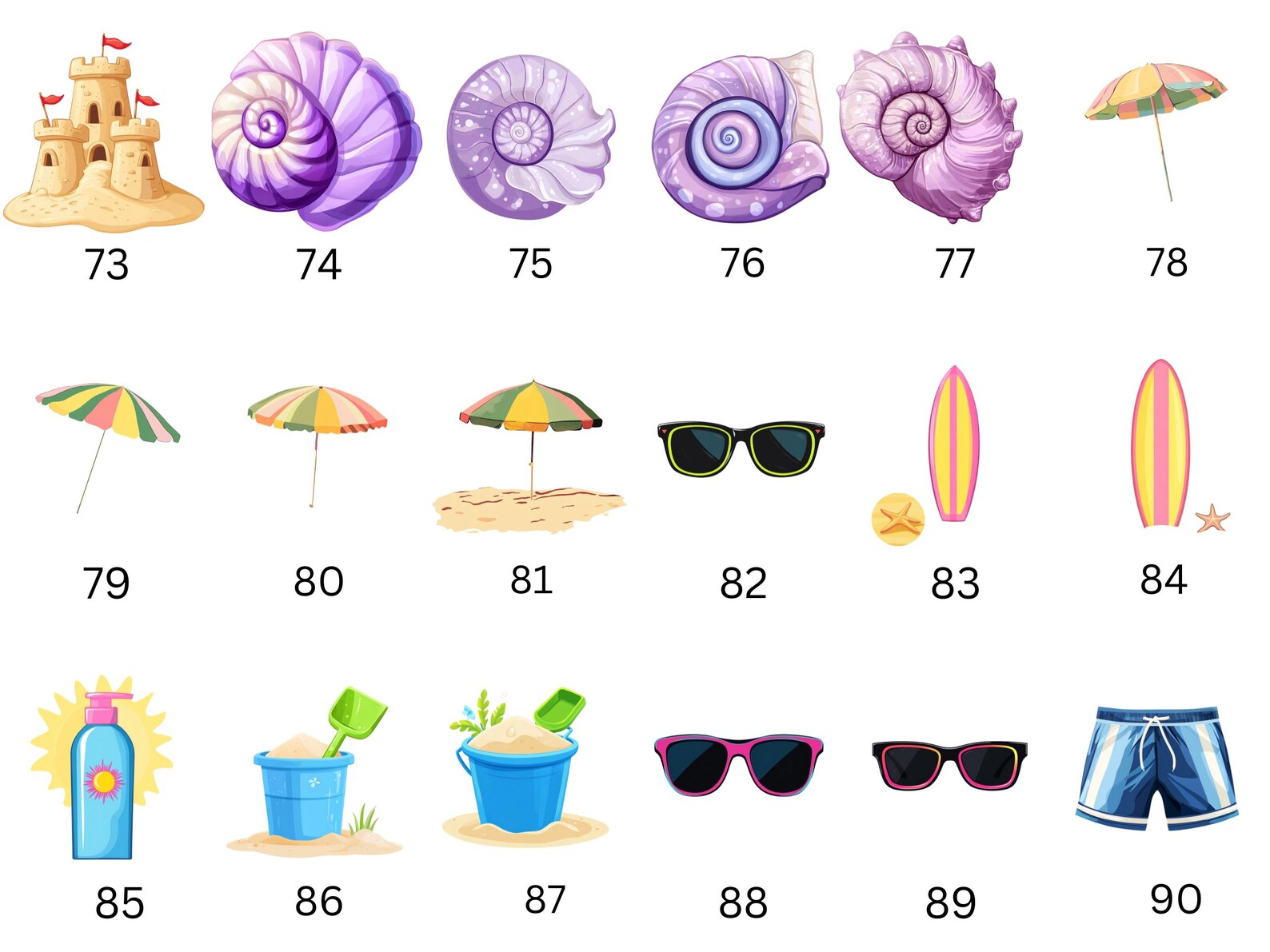 Summer Pool Party Clipart Bundle – Tropical Vacation Graphics, Beach ...