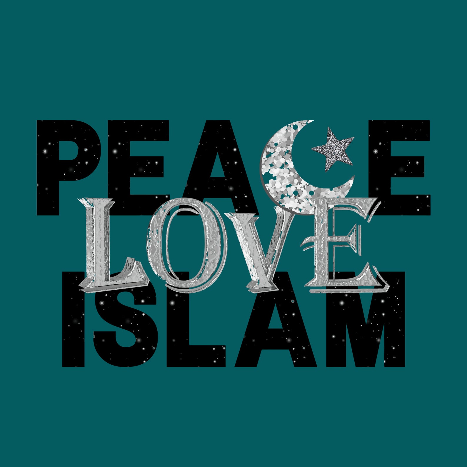 Peace Love Islam Svg Png, Muslim Quotes Svg, Islam Shirt Design, Muslim ...