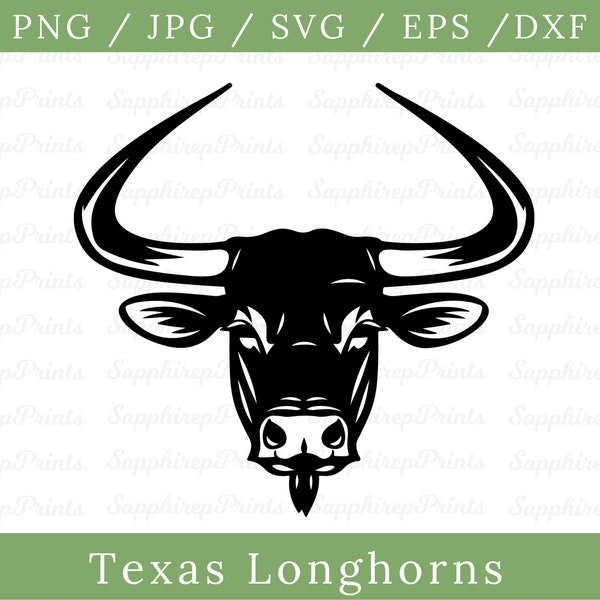 Texas Longhorn Svg - Etsy